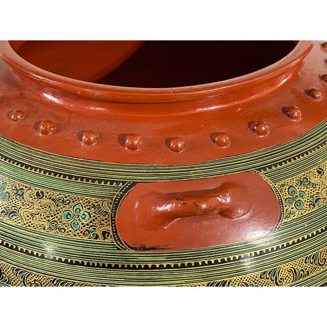 Museum Burmese Temple Offering Box /Vessel | Chairish