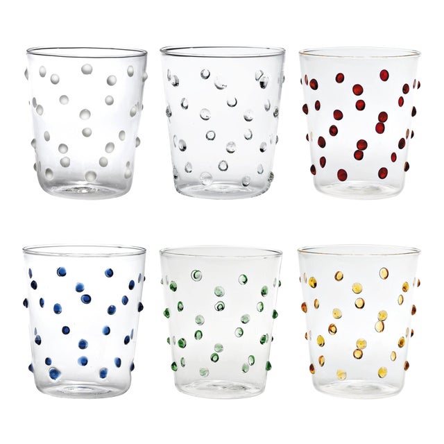 Zafferano Party Tumbler in Assorted - Set of 6 | Chairish