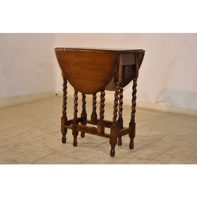 Edwardian English Gate Leg Table, Circa 1900 | Chairish