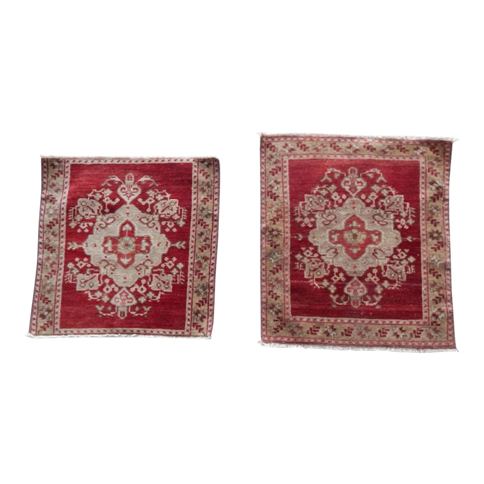 1970s Vintage Miniature Turkish Rugs - a Pair | Chairish