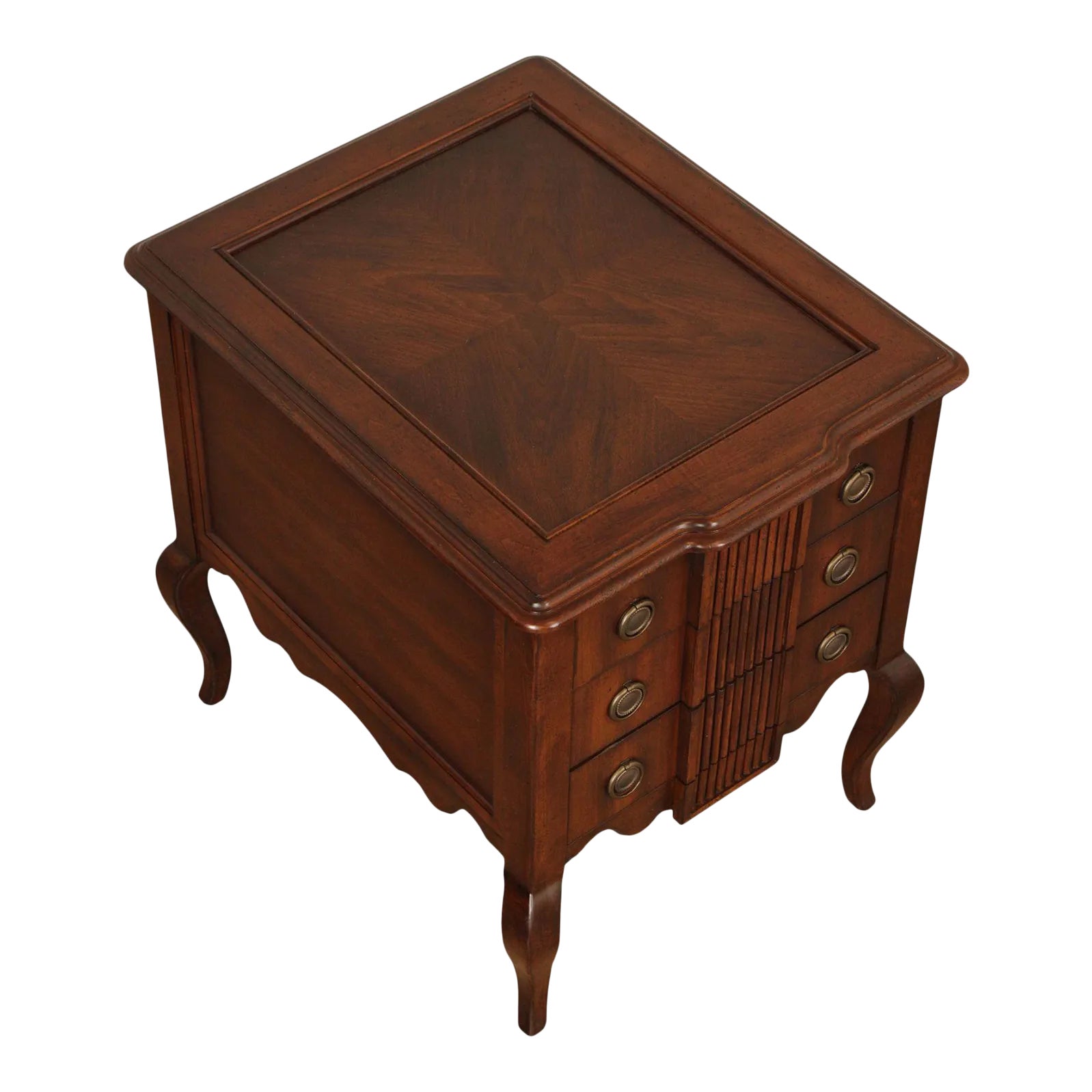 CTH Sherrill Occasional French Style Three Drawer Side Table | Chairish
