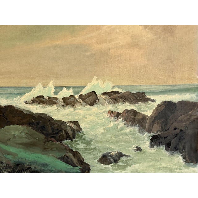 1940s Irving Davis Seascape Oil Painting | Chairish