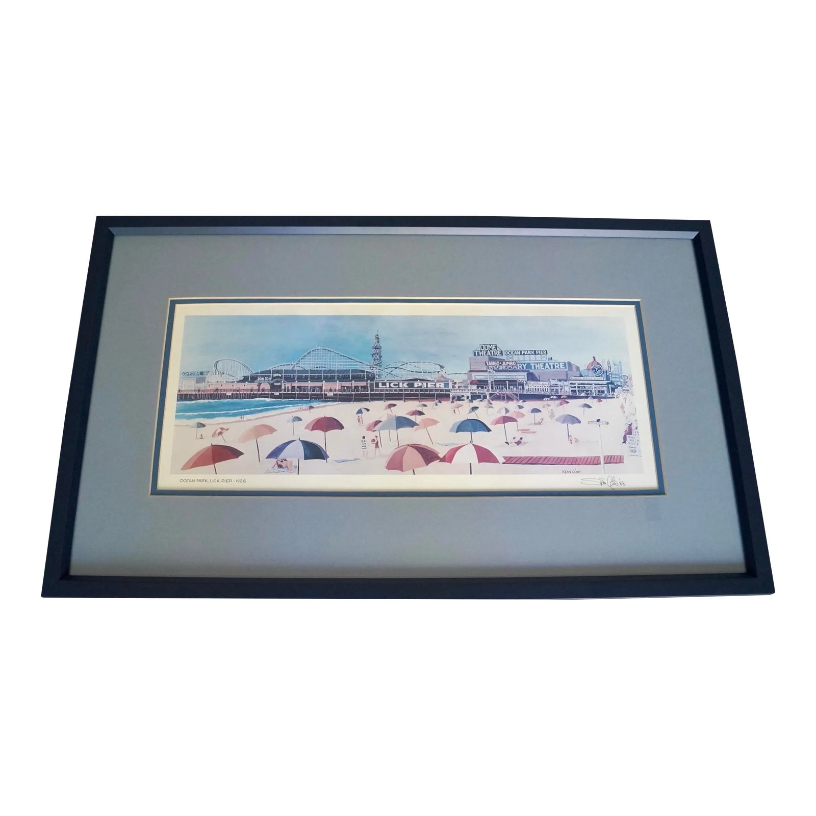 Vintage Los Angeles Stanley Cline Signed Lithograph | Chairish