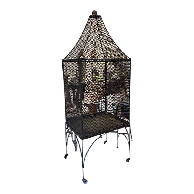 Vintage Iron Aviary/ Bird Cage | Chairish