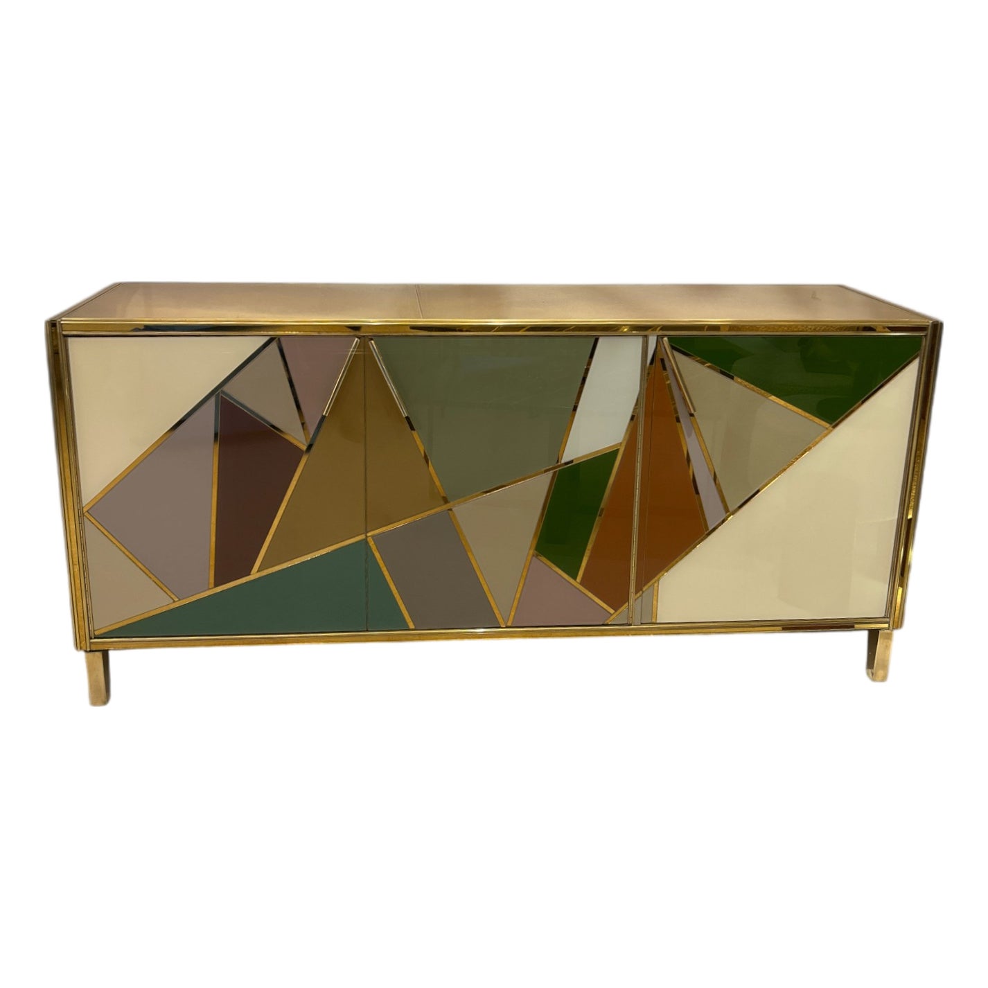 Vintage Murano Glass Mosaic Sideboard, 1970s | Chairish
