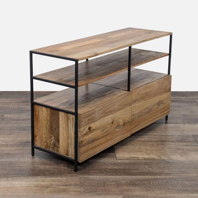 West Elm Industrial Modular Media Console | Chairish