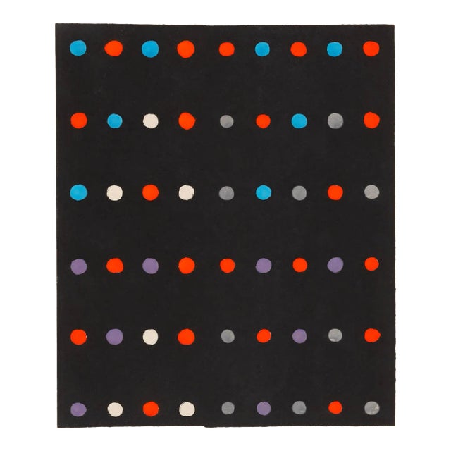 Reproduction Color Dots of Simultaneous Contrast in Red, Blue, & Purple ...