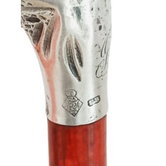 Early 19th Century Sterling Silver Cane Walking Gentleman Cane Handle ...