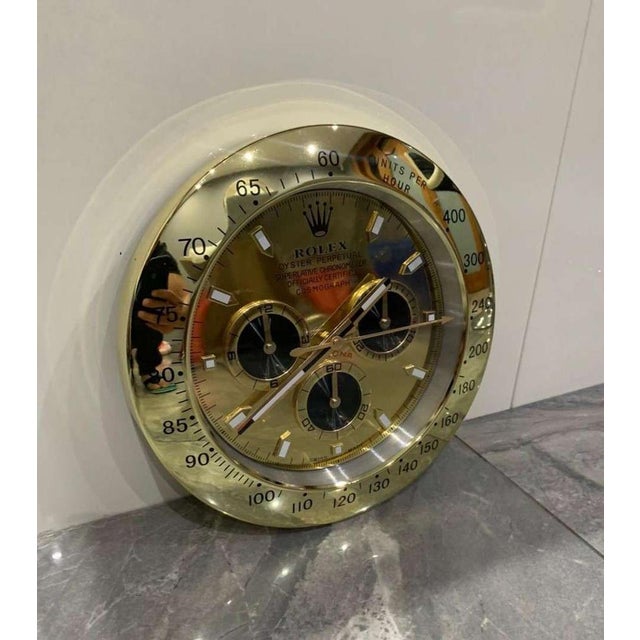 Vintage Daytona Wall Clock from Rolex, 2010s | Chairish