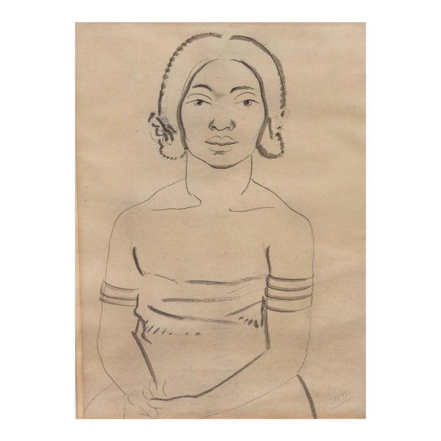 Portrait of African American Woman by Anthony Sisti Circa 1930's | Chairish