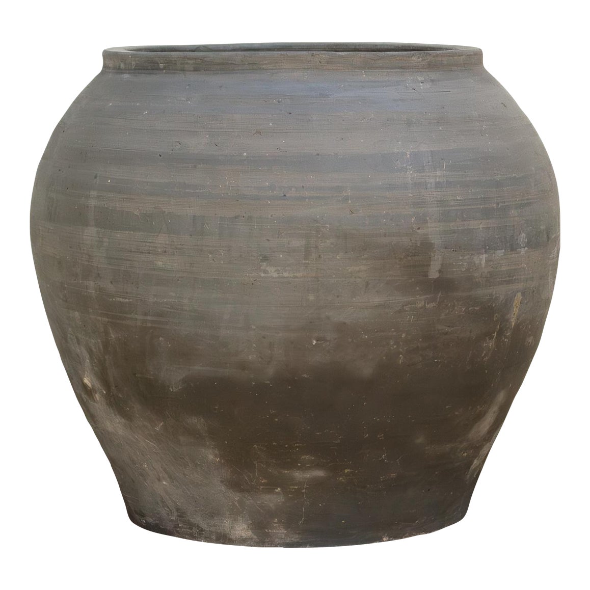 Large Earthenware Clay Pot | Chairish