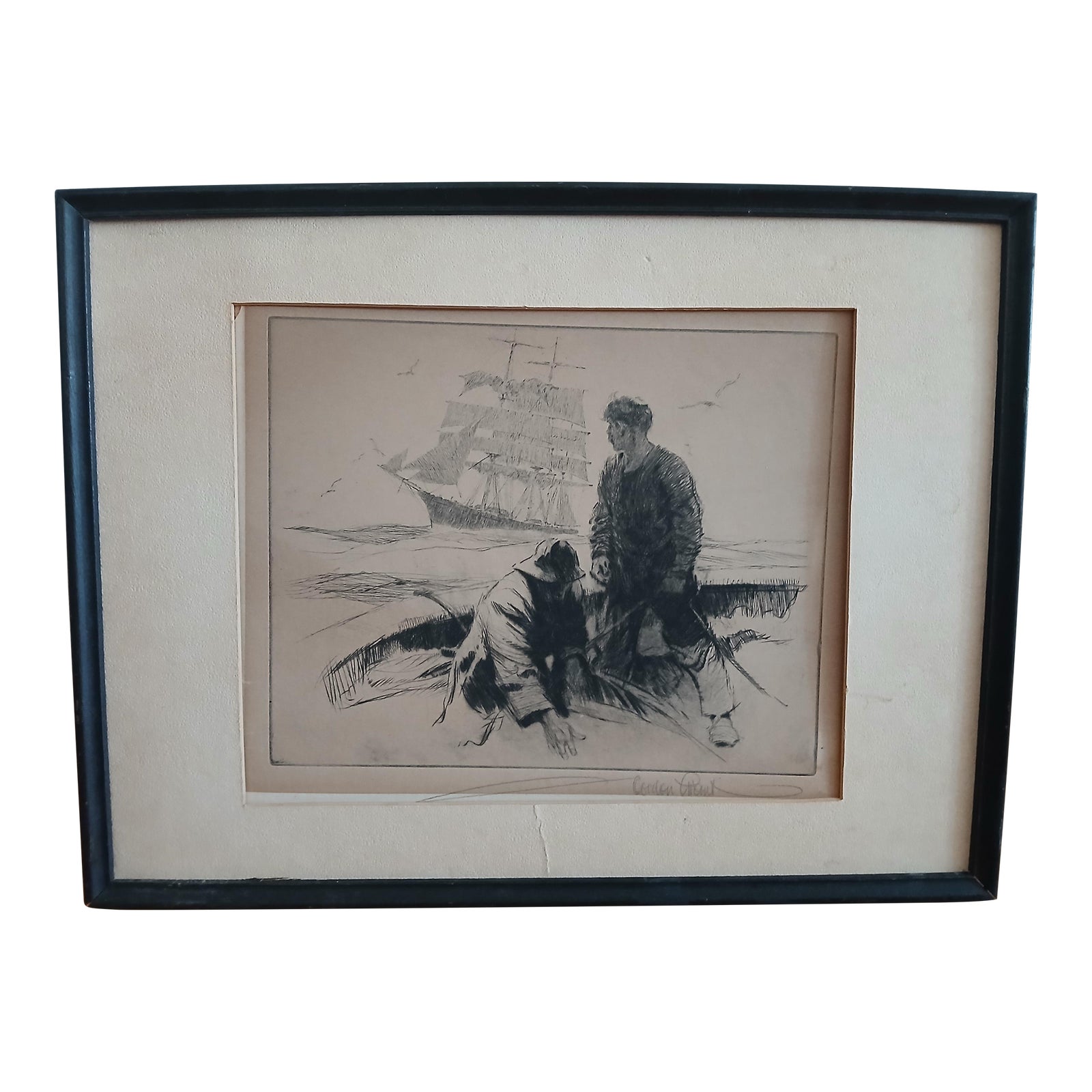 Vintage Gordon Hope Grant Signed Lithograph | Chairish