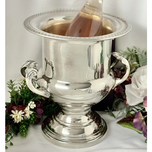 Vintage Champagne Bucket Unbranded Silver Plated Trophy Urn | Chairish
