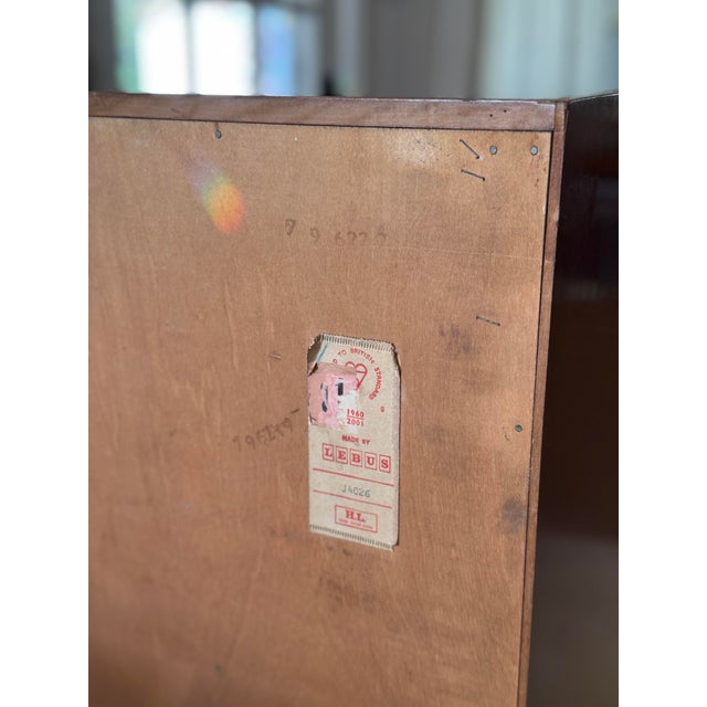 Mid Century Modern Drop Front Bureau Made by Lebus, Circa 1960s. | Chairish