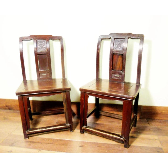 Antique Chinese Ming Chairs, Zelkova Wood, Circa 1800-1949 - A Pair ...