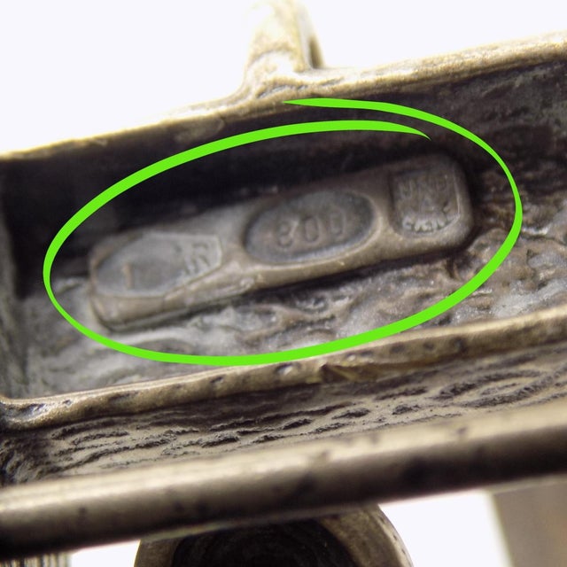 Vintage Italian Handmade Genuine Silver Large Rare Working Catapult ...