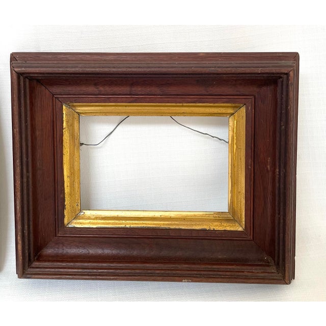 Vintage Rustic Wood Frames - a Pair | Chairish