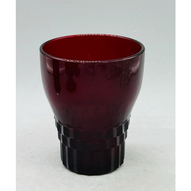 Mixed Set of 7 Vintage Red Glasses/ Beautifully Curated Solid Color ...