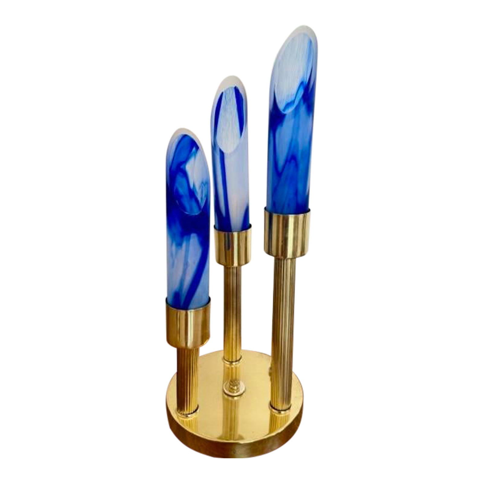 1970s Mid-Century Modern Italian Carlo Nason Designed Murano Blue Glass ...