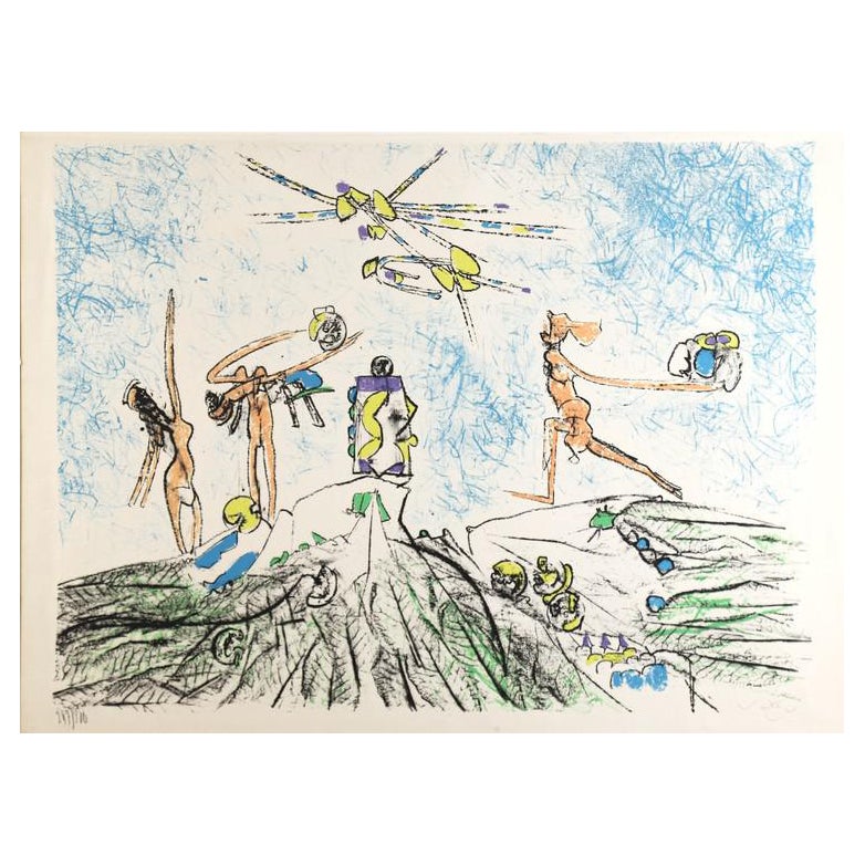 Roberto Matta, Les Venusiennes, 1967, Lithograph | Chairish
