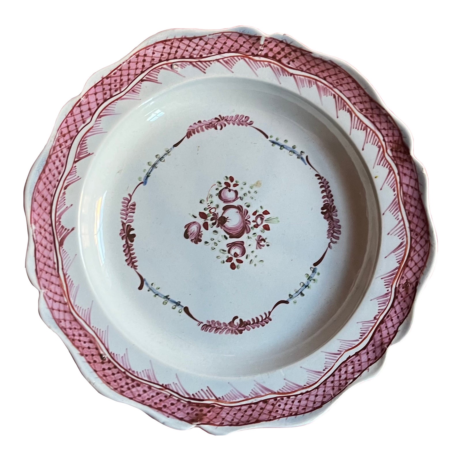 Antique Early 19th Century English George III Pearlware Plate in the ...