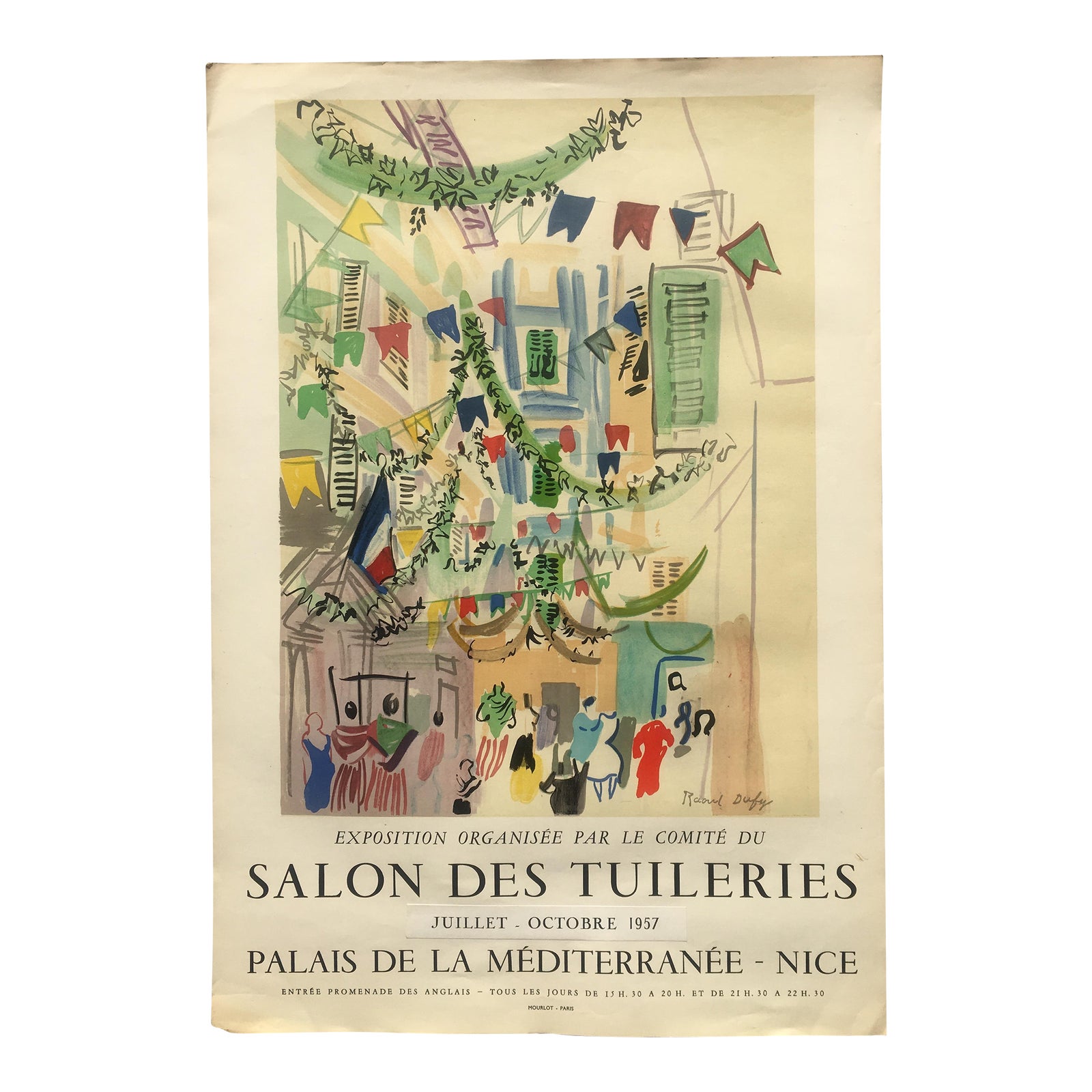 Original Raoul Dufy Mourlot Art Poster, French Mid Century Poster ...