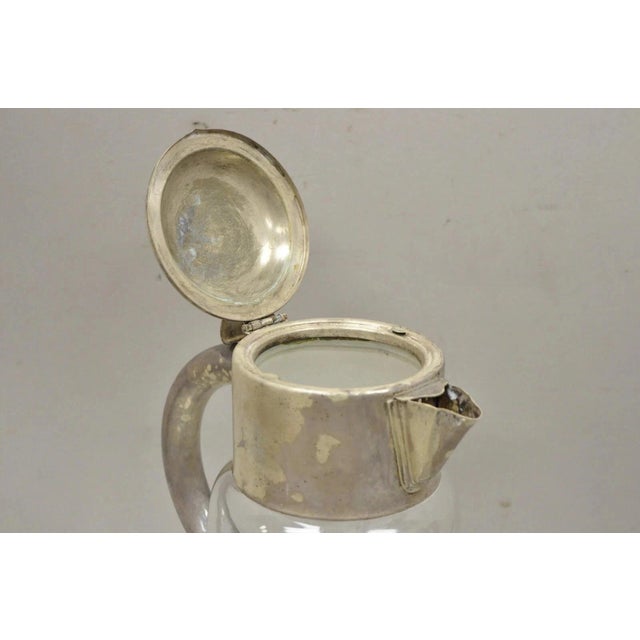 Antique Victorian Silver Plated German Cut Crystal Glass Lemonade Water ...