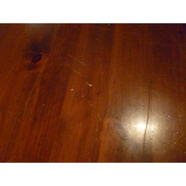 Ethan Allen Game Dining Round Pedestal Captains Pub Table | Chairish