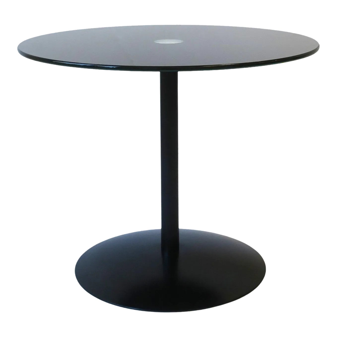 Minimalist Black Side Drinks Table | Chairish