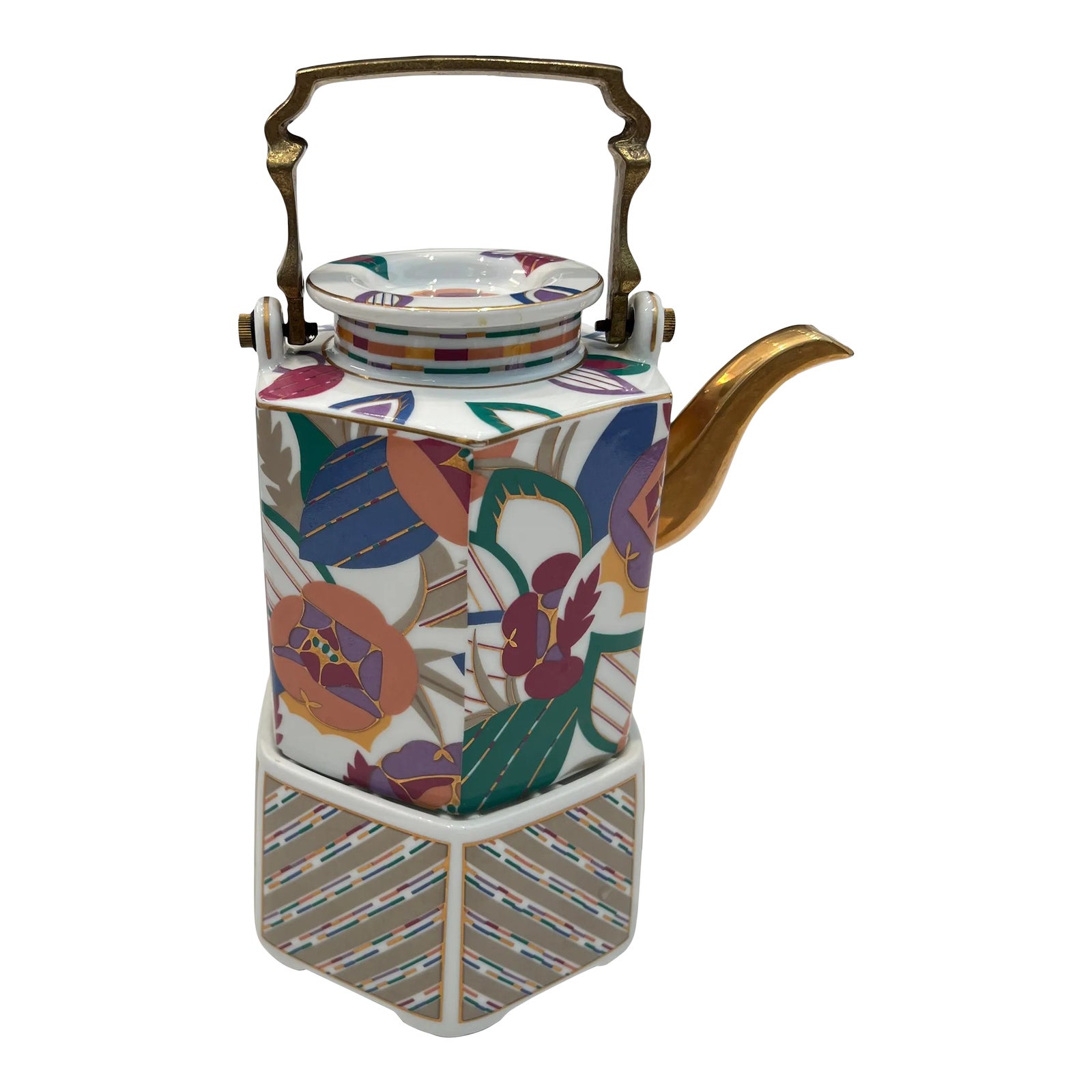 1990s Sigma the Tastesetter Limelight Porcelain Tea Coffee Pot and ...