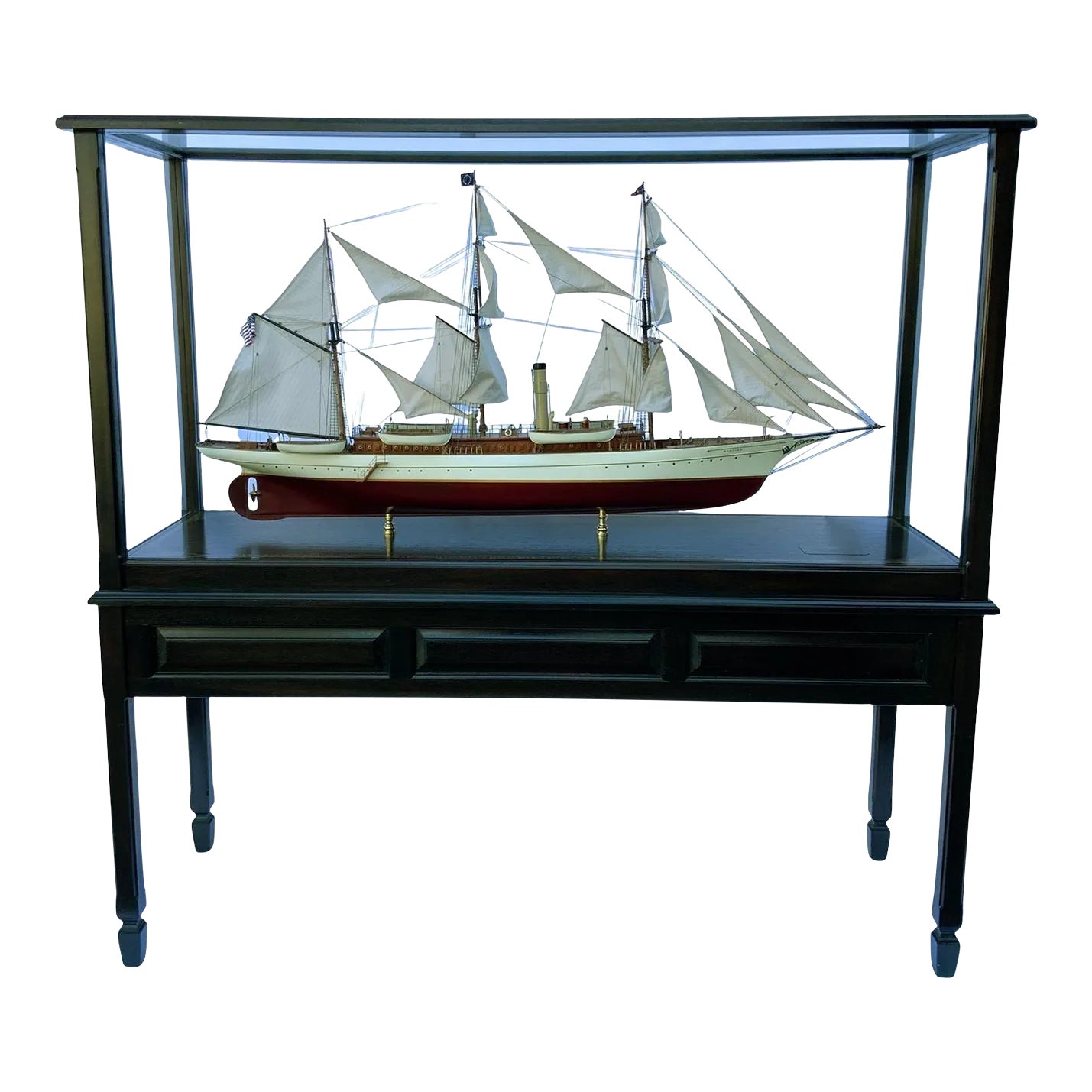 Museum Quality Model of American Steam Yacht Harvard | Chairish