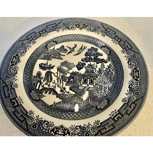 Mid 20th Century Churchill Blue Willow 3 Piece Set - Made in England ...