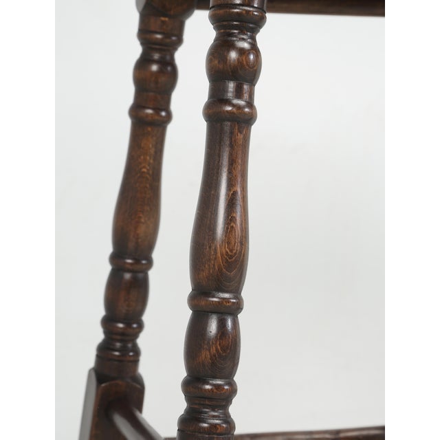Pair of Irish Elm Wood Saddle Seat Stools Perfect for American Kitchen ...
