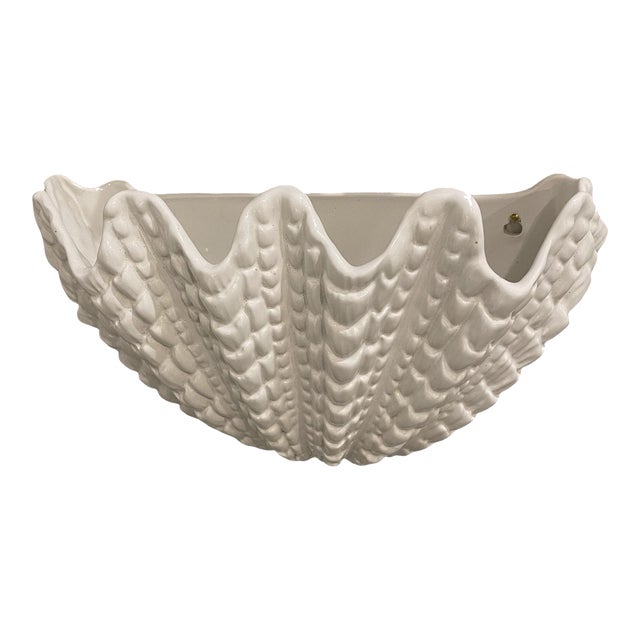 White Shell Sconce | Chairish