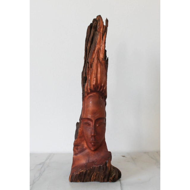 Vintage Hand Carved Tree Root Wood Abstract Art Sculptures S/5 | Chairish