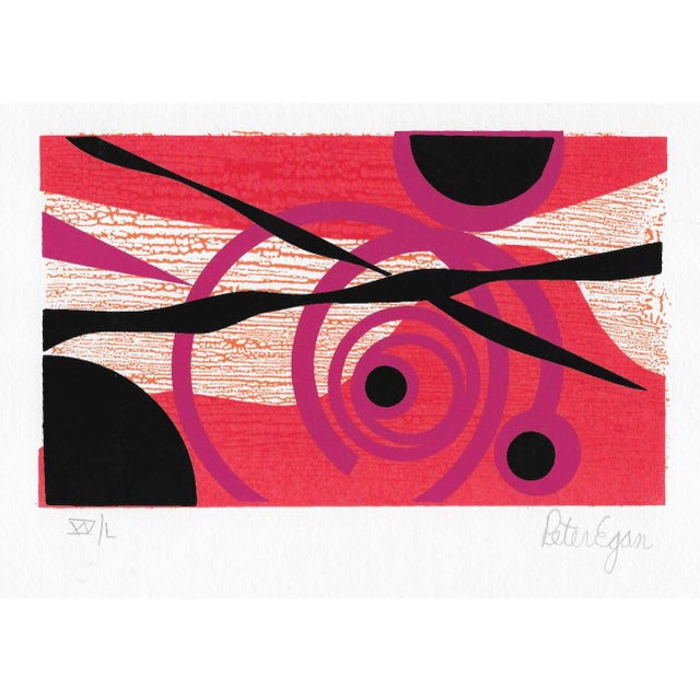 Peter Egan Mid Century Modern Serigraph | Chairish