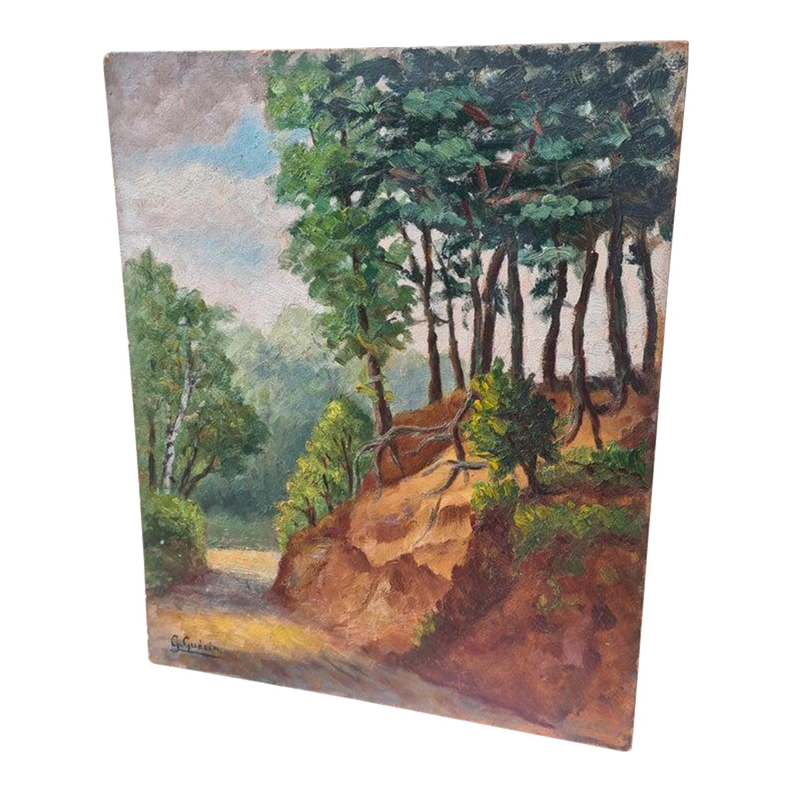 Early 20th Century French Impressionist Barbizon School Landscape ...