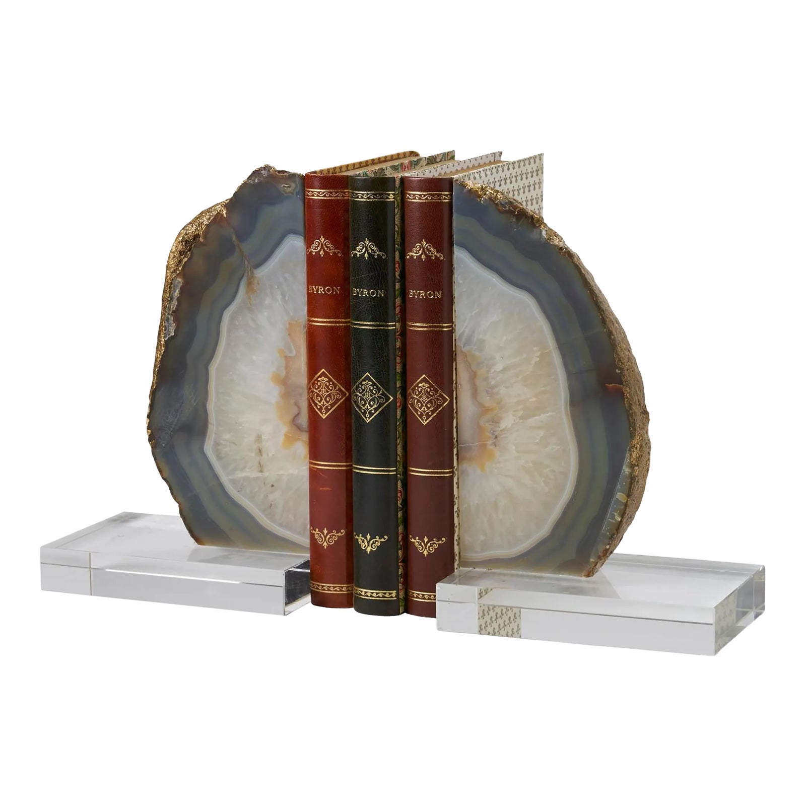 Geode Bookends - A Pair | Chairish