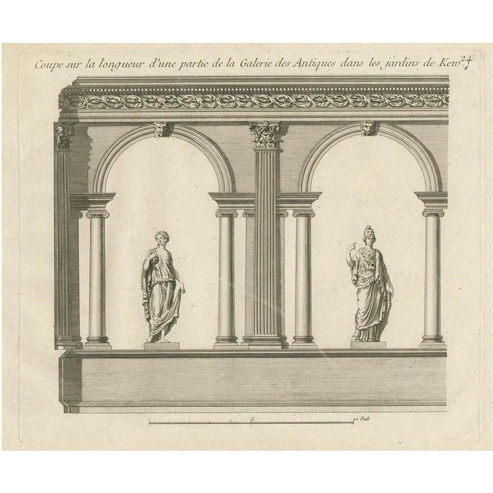 Royal Botanic Gardens, 1776, Copper Engraving on Paper | Chairish