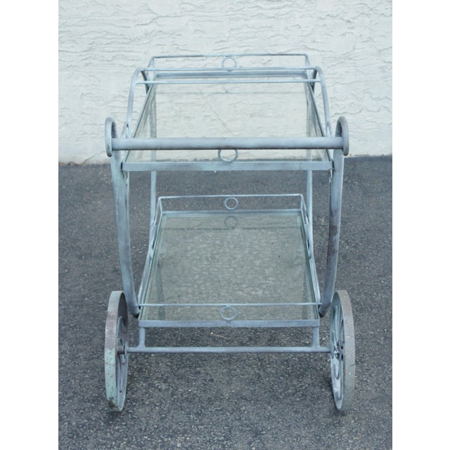 Salterini Vintage Wrought Iron 'Mt. Vernon' Garden Tea Cart | Chairish
