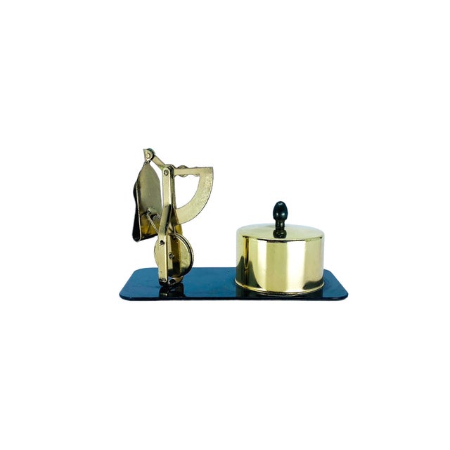 Vintage Brass Letter Scale With Stamp Dispenser | Chairish