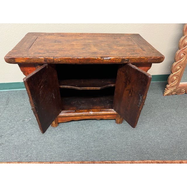 Vintage Asian Winged Cabinet | Chairish