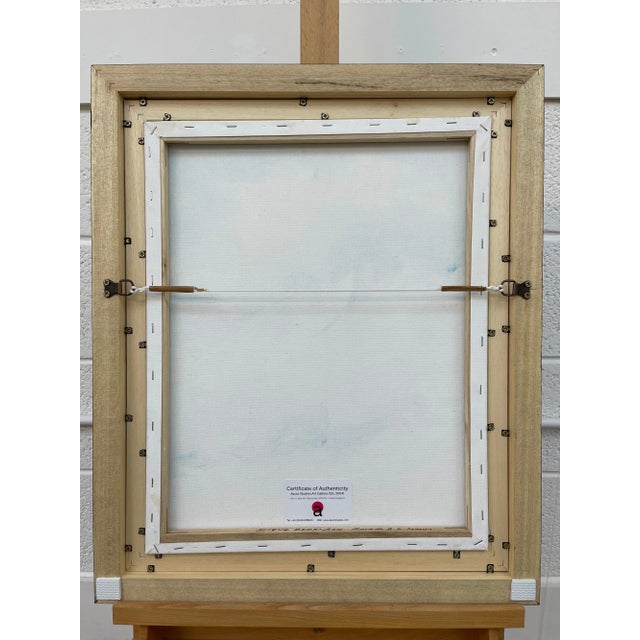 Roland A.D. Inman, Blue & White Oil Painting of the Mourne Mountains ...