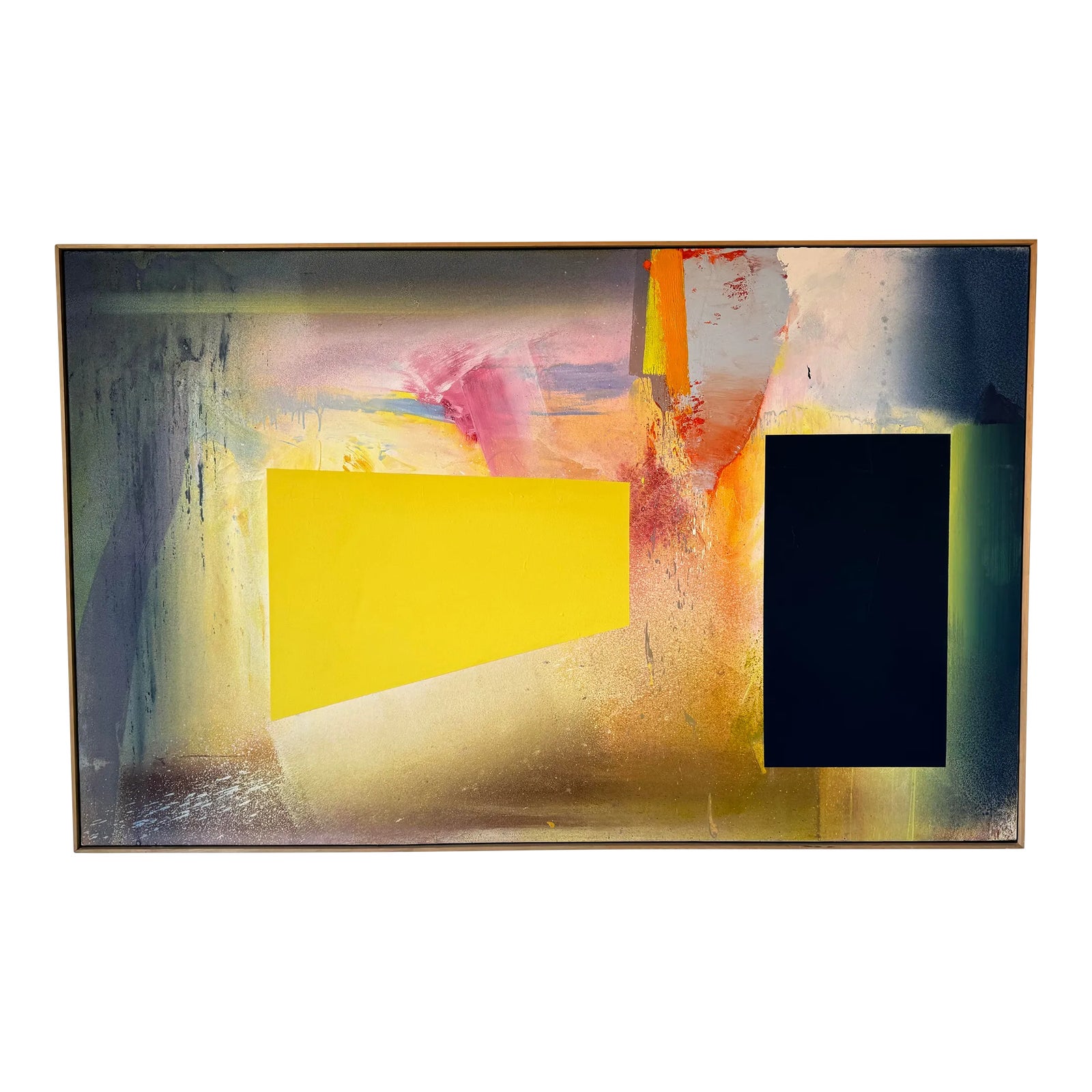 Richard Saba " Spring Expectation " Acrylic on Canvas Painting | Chairish