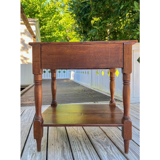 Antique Early 19th Century Southern Solid Chestnut Side Table With ...