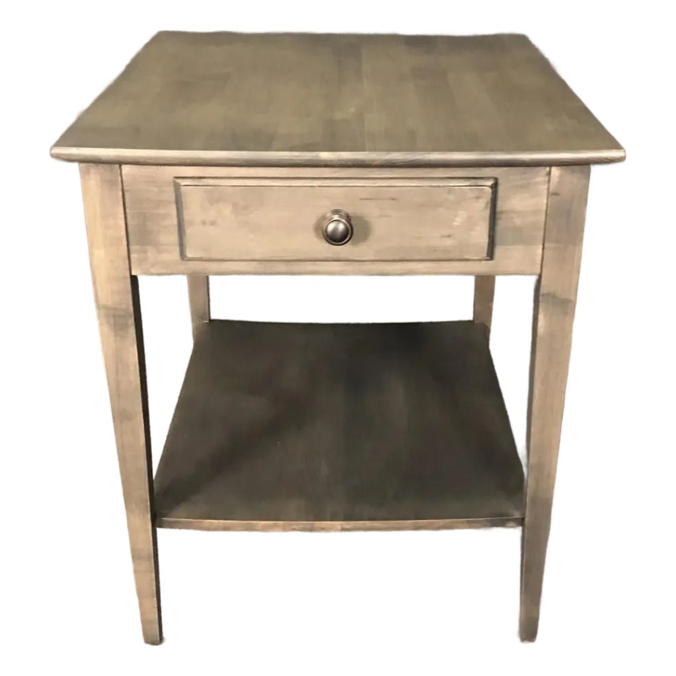 New Leisters Furniture Gray Side Table | Chairish