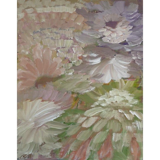 "Garden Impression 2" Contemporary Acrylic Painting | Chairish
