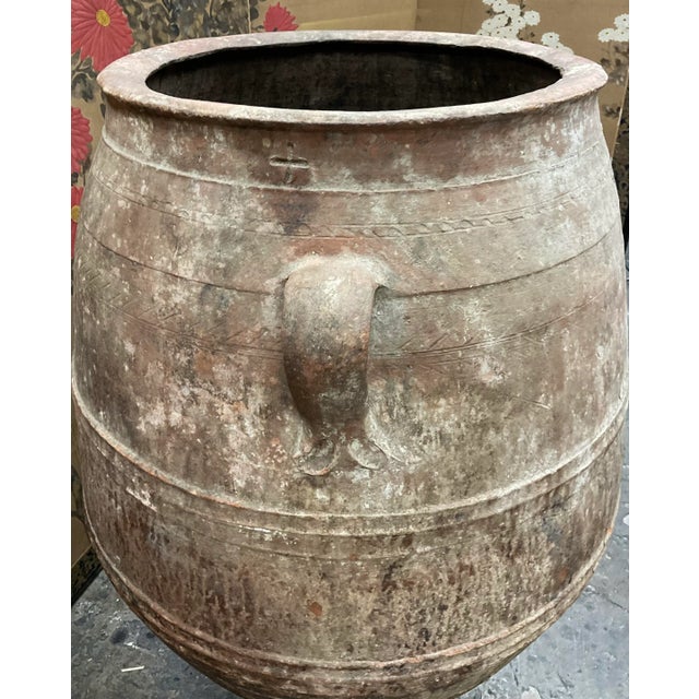 Large Antique Mediterranean Pithari Vessel | Chairish