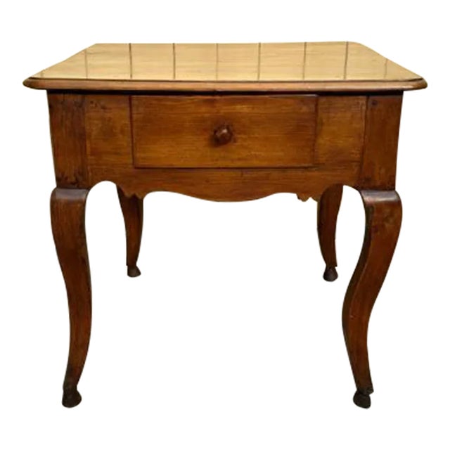 18th Century French Walnut Louis XV Side Table | Chairish