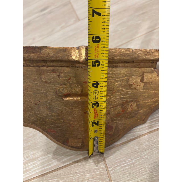 Vintage Italian Florentine Gilt Wall Shelves | Rococo Style Gold Carved ...